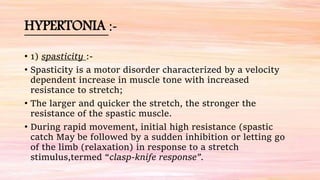 Disorders of tone.HR