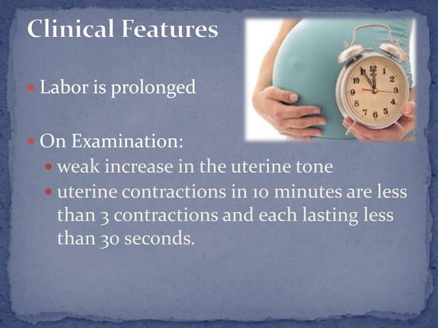 Disorders of uterine contraction, precipitate labor, premature labor ...