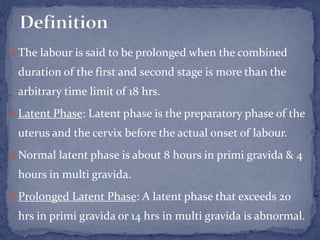 Disorders of uterine contraction, precipitate labor, premature labor ...