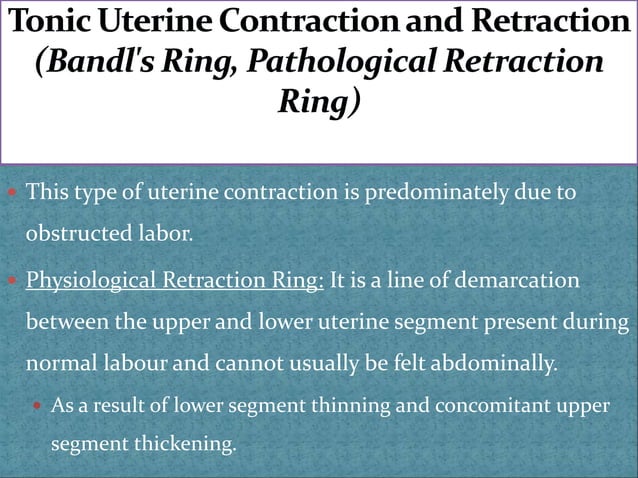 disordersofuterinecontractionprecipitatelabourprematurelabourandprolong ...