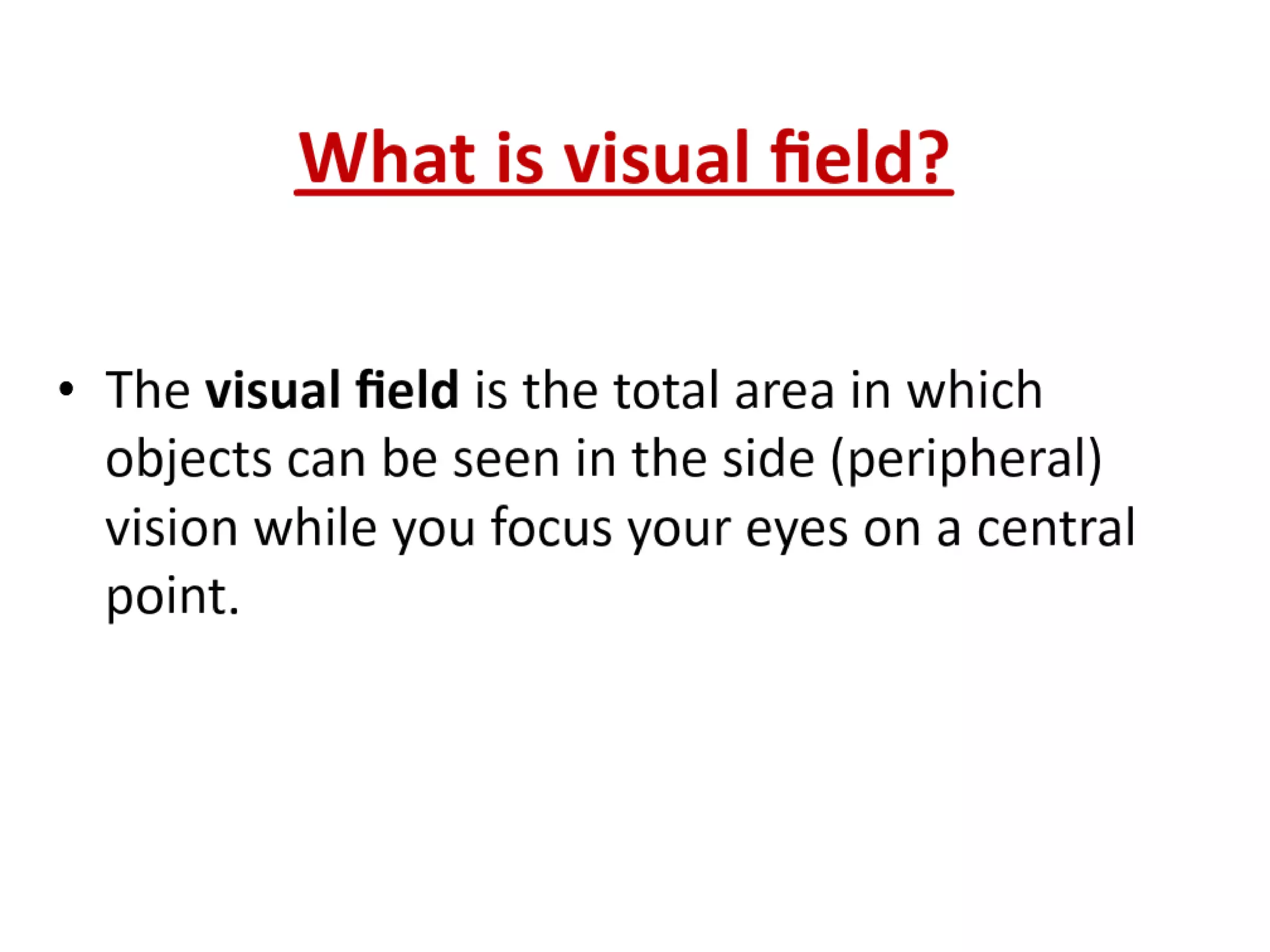 Disorders of visual pathway | PPTX