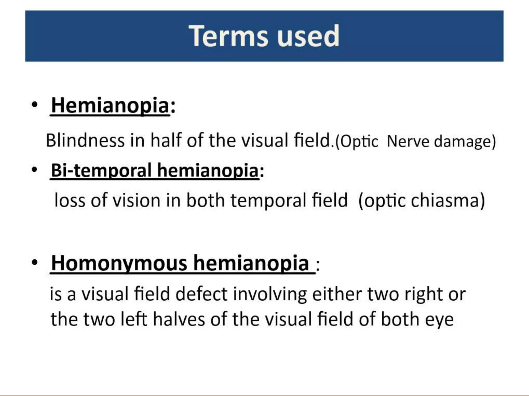 Disorders of visual pathway | PPTX