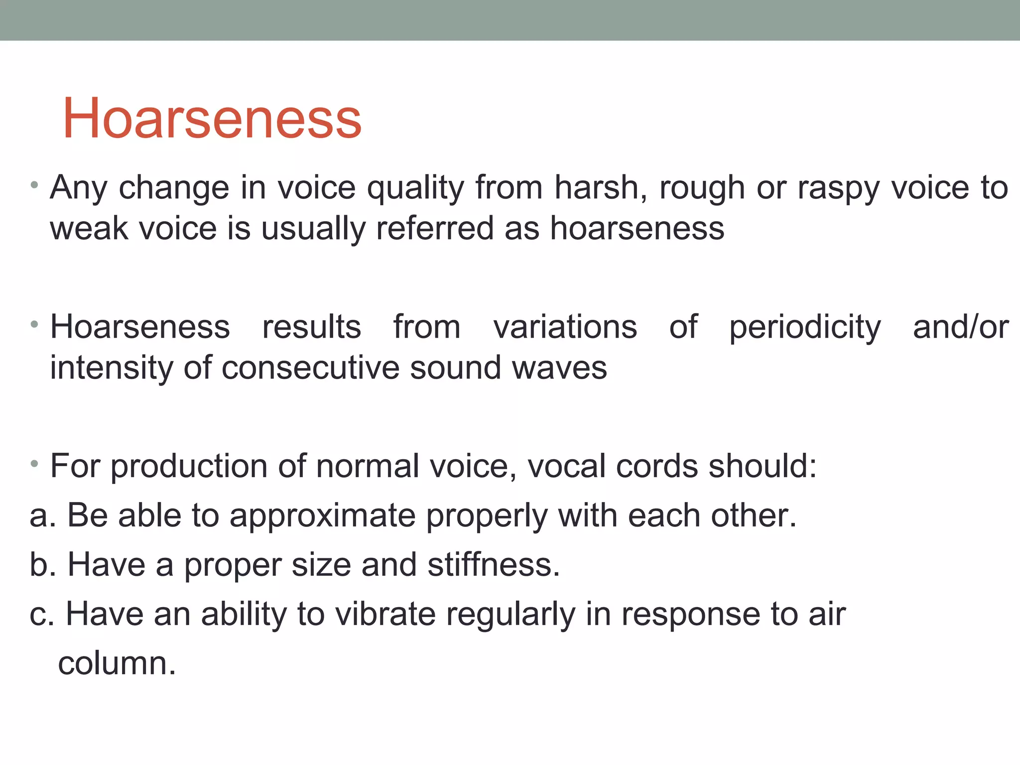 Disorders of voice, dr.sithanandha kumar, 19.09.2016