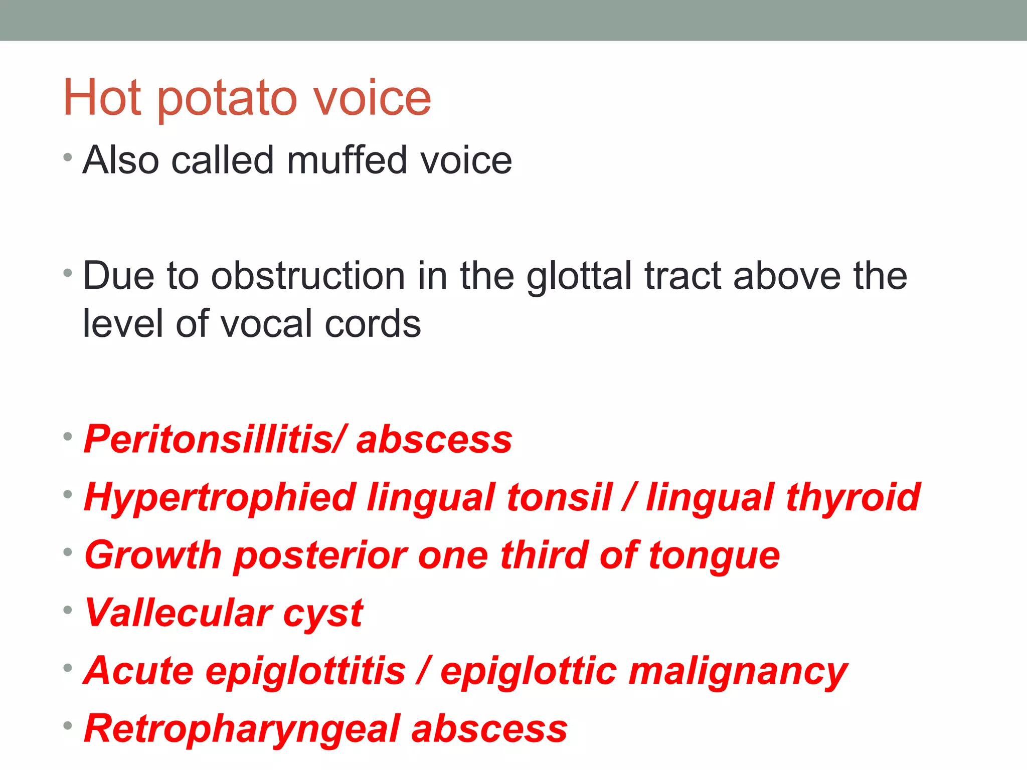 Disorders of voice, dr.sithanandha kumar, 19.09.2016