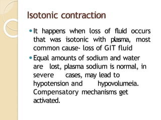 Disorders of water balance - Disorders of water balance like ...