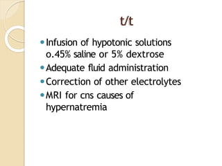 Disorders of water balance - Disorders of water balance like ...