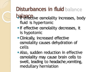 Disorders of water balance - Disorders of water balance like ...