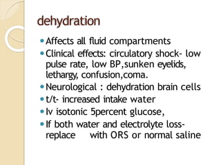Disorders of water balance - Disorders of water balance like ...