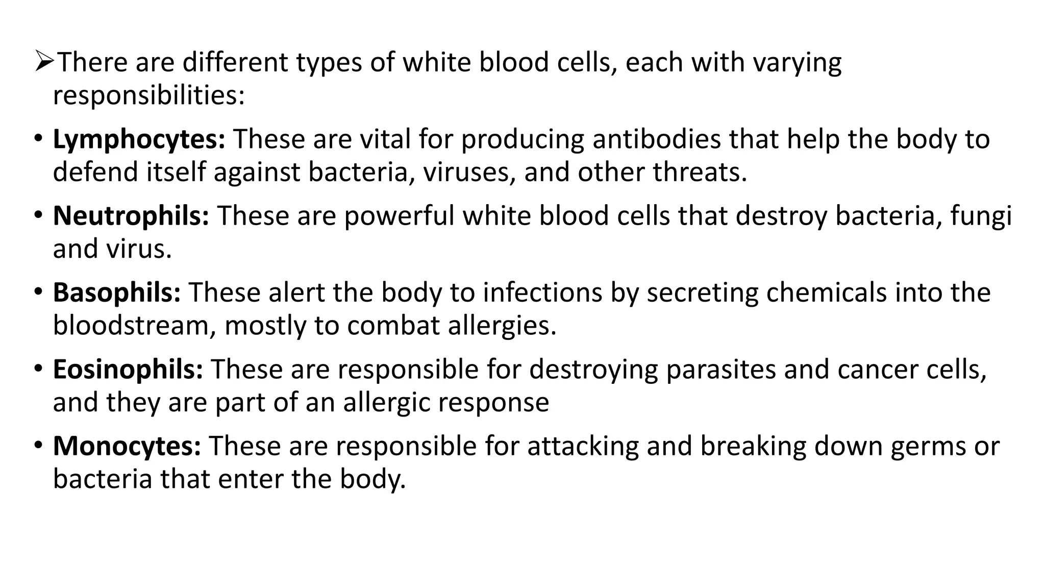 Disorders of white blood cells and related conditions | PPTX