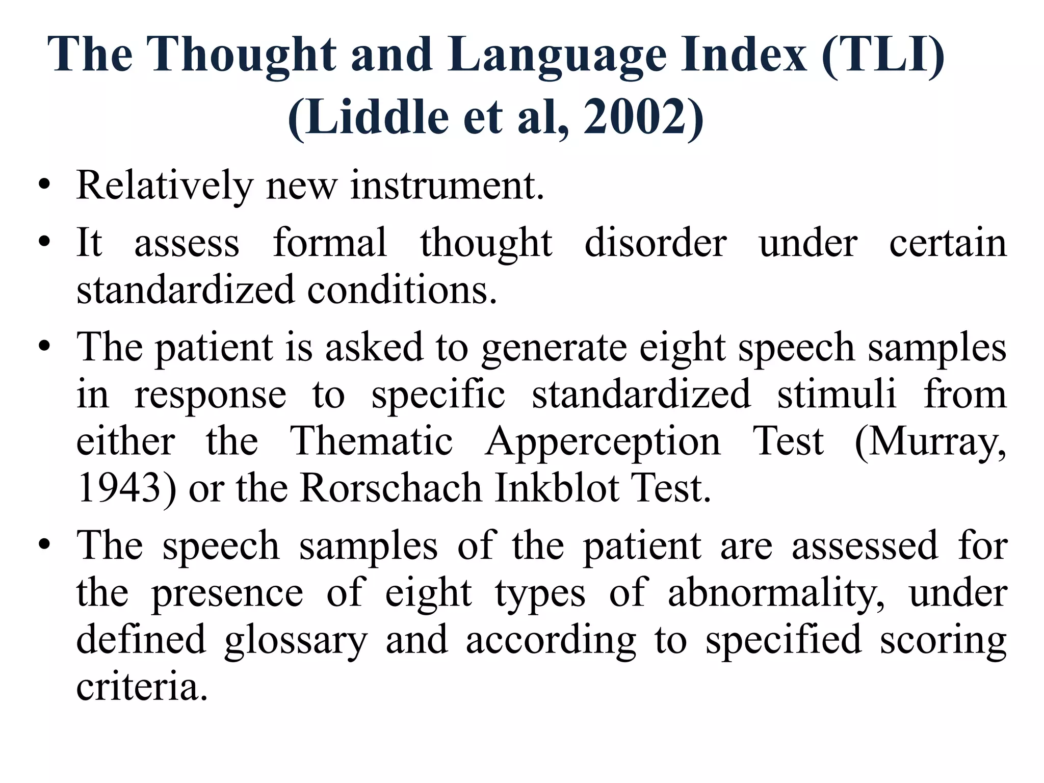 Disorders Stream of Thought | PPTX
