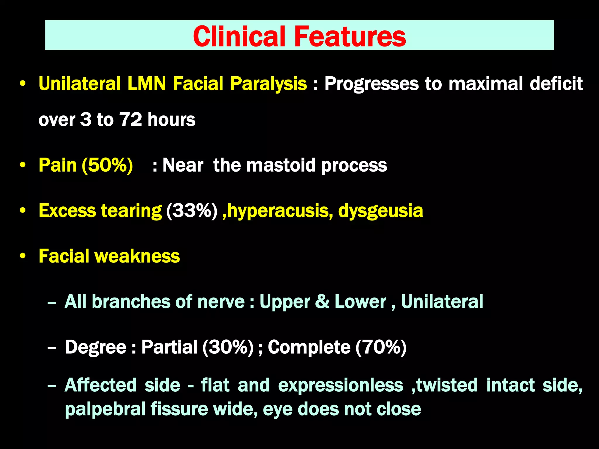 Disorders of facial nerve | PPT