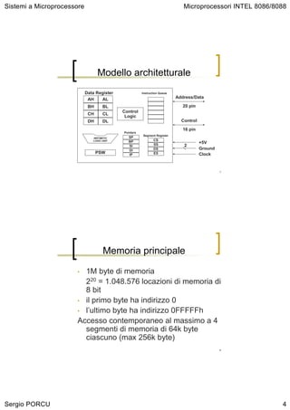 Microprocessori INTEL 8086/8088 | PDF
