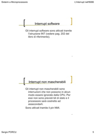 L'interrupt nell'8086 | PDF | Computing | Technology & Computing