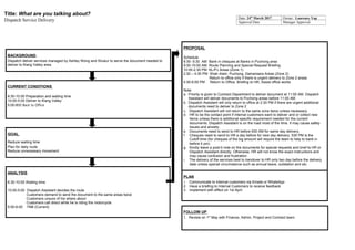 A3 Problem Solving Tool Dispatch Services Example | PPT