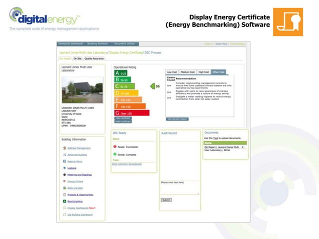 Display Energy Certificate Software (screenshots) | PPTX