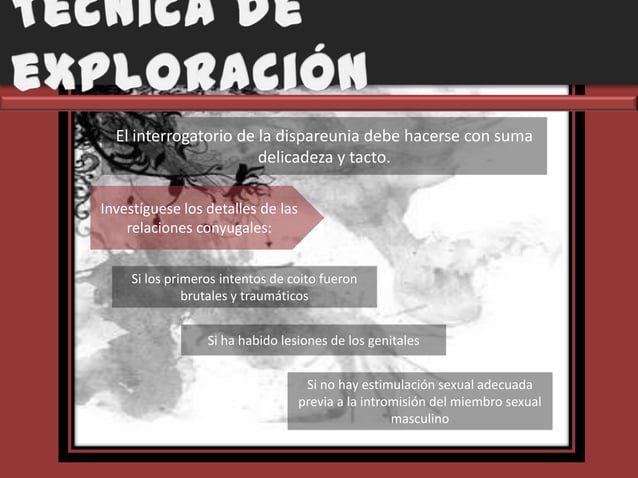 Dispareunia, dolor perineal, genital e inguinocrural | PPT