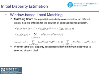 Disparity Estimation Using A Color Segmentation V3 | PPT