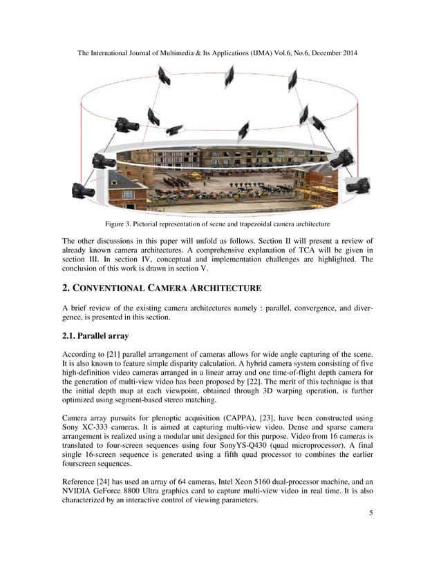 Disparity map generation based on trapezoidal camera architecture for multi view video | PDF