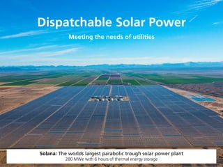 Dispatchable Solar Power, Solana | PDF