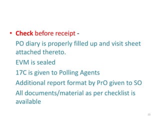 Dispatch and Receipt what you need during the election despatch center ...