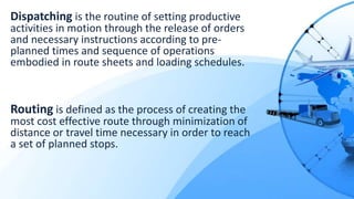 Dispatch and routing decisions | PPTX | Rail Travel | Travel Type
