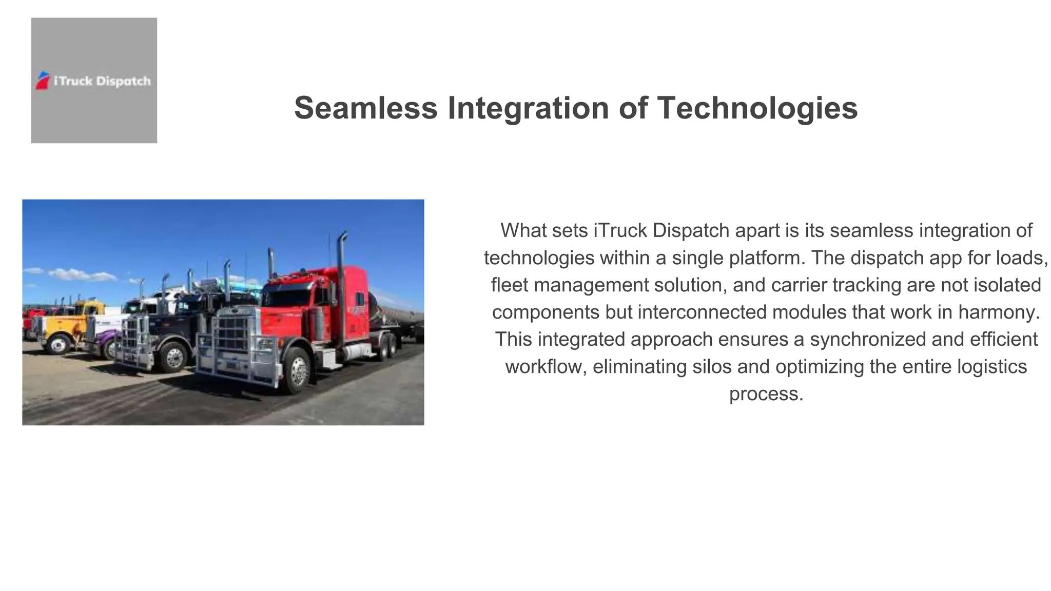 Dispatch App Mastery: iTruck Dispatch's Approach to Load Optimization | PPT