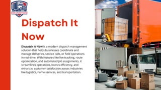 Real-Time Smart Dispatching it now System | PDF