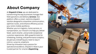 Real-Time Smart Dispatching it now System | PDF