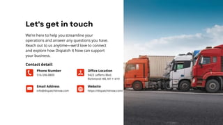 Real-Time Smart Dispatching it now System | PDF