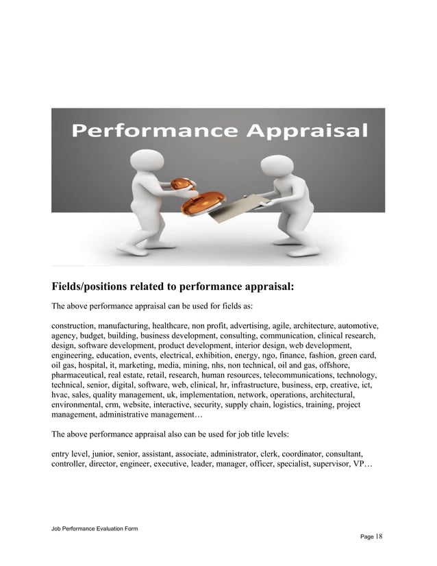 Dispatch operator performance appraisal | DOC
