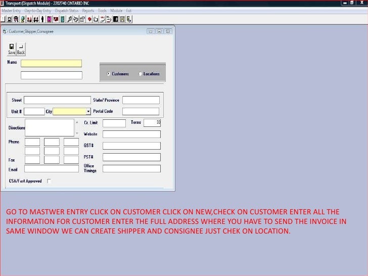 Dispatch System Slideshow