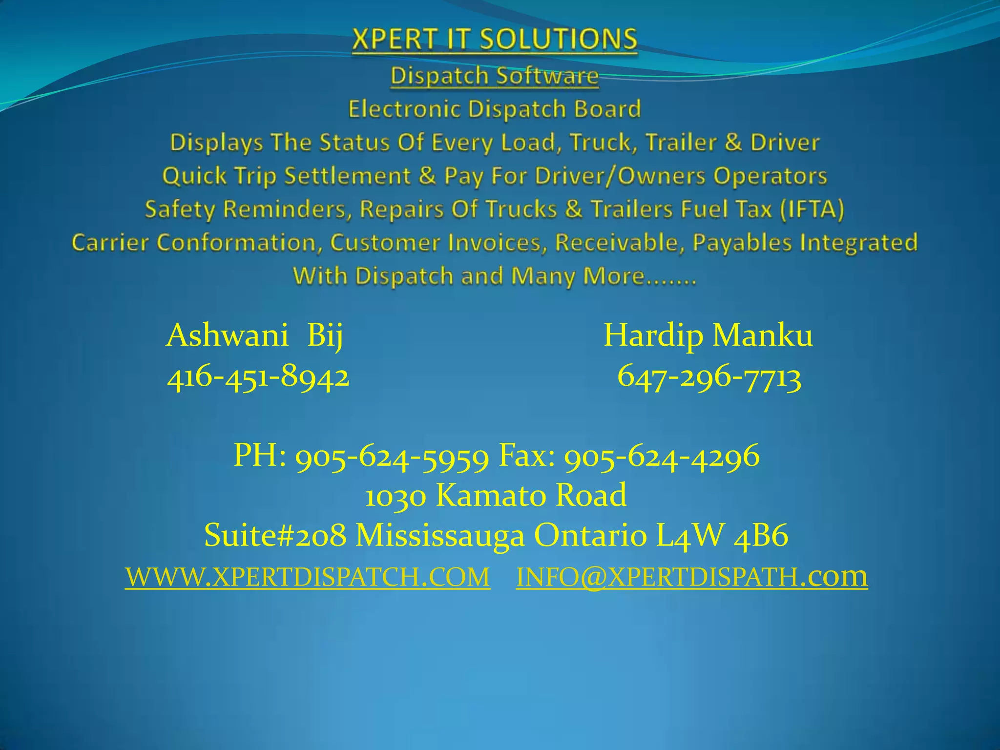 Dispatch System Slideshow | PPTX