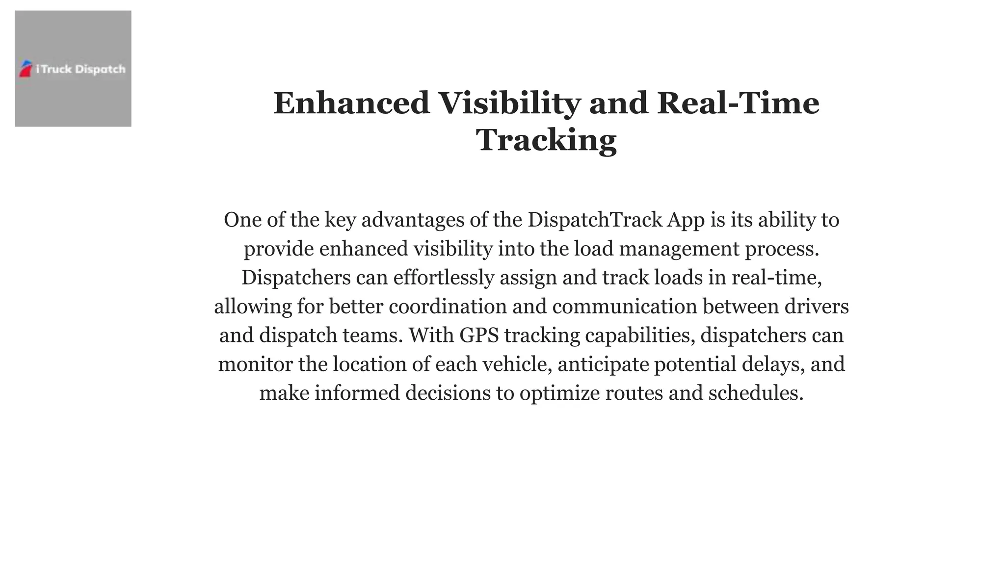 DispatchTrack App: The Ultimate Tool for Smarter Load Management | PPTX