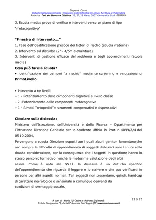 Dispensa dislessia | PDF