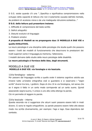 Dispensa dislessia | PDF