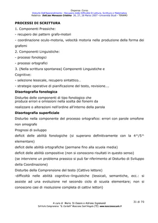 Dispensa dislessia | PDF