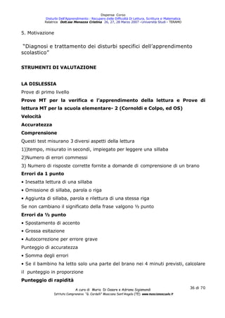 Dispensa dislessia | PDF