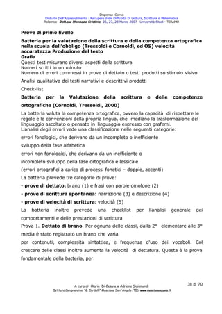 Dispensa dislessia | PDF