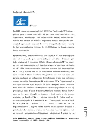 FARMACOLOGIA APLICADA - TOMO II - REGULAMENTAÇÃO DA DISPENSAÇÃO | PDF
