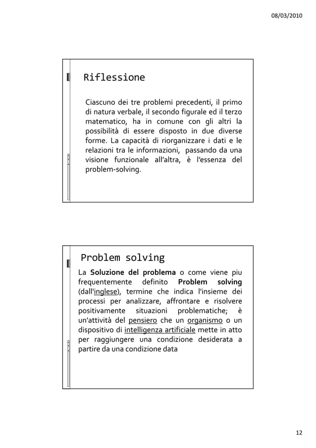 Dispensa problem solving 2010 | PDF