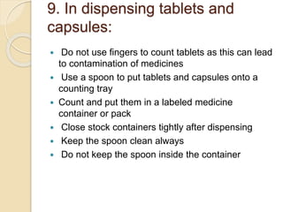 dispensing pharmacy note to administration | PPT