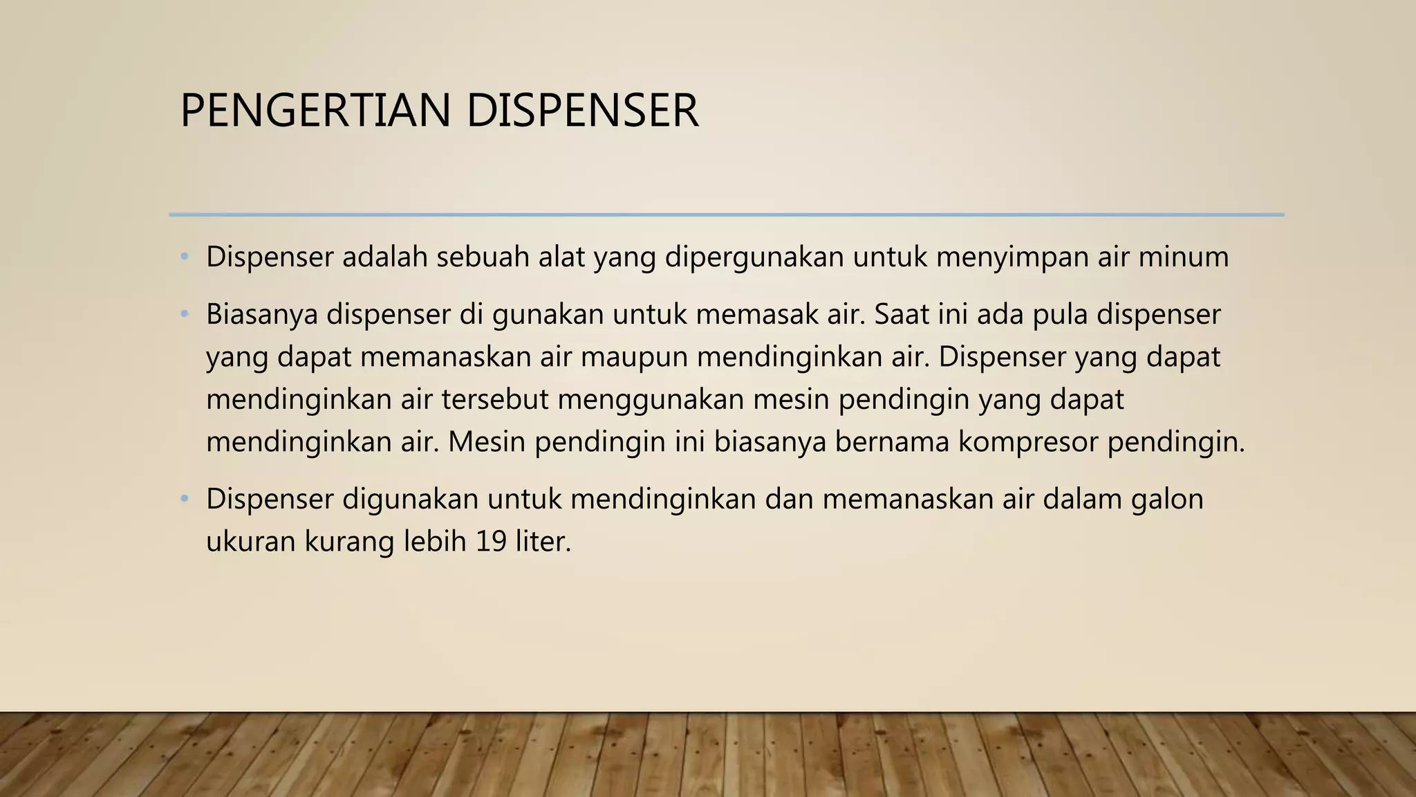 Dispenser otomatis by : Rahmayanti | PPTX