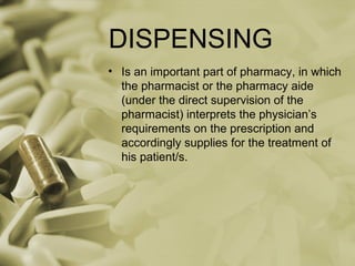 Good Dispensing Practice | PPT