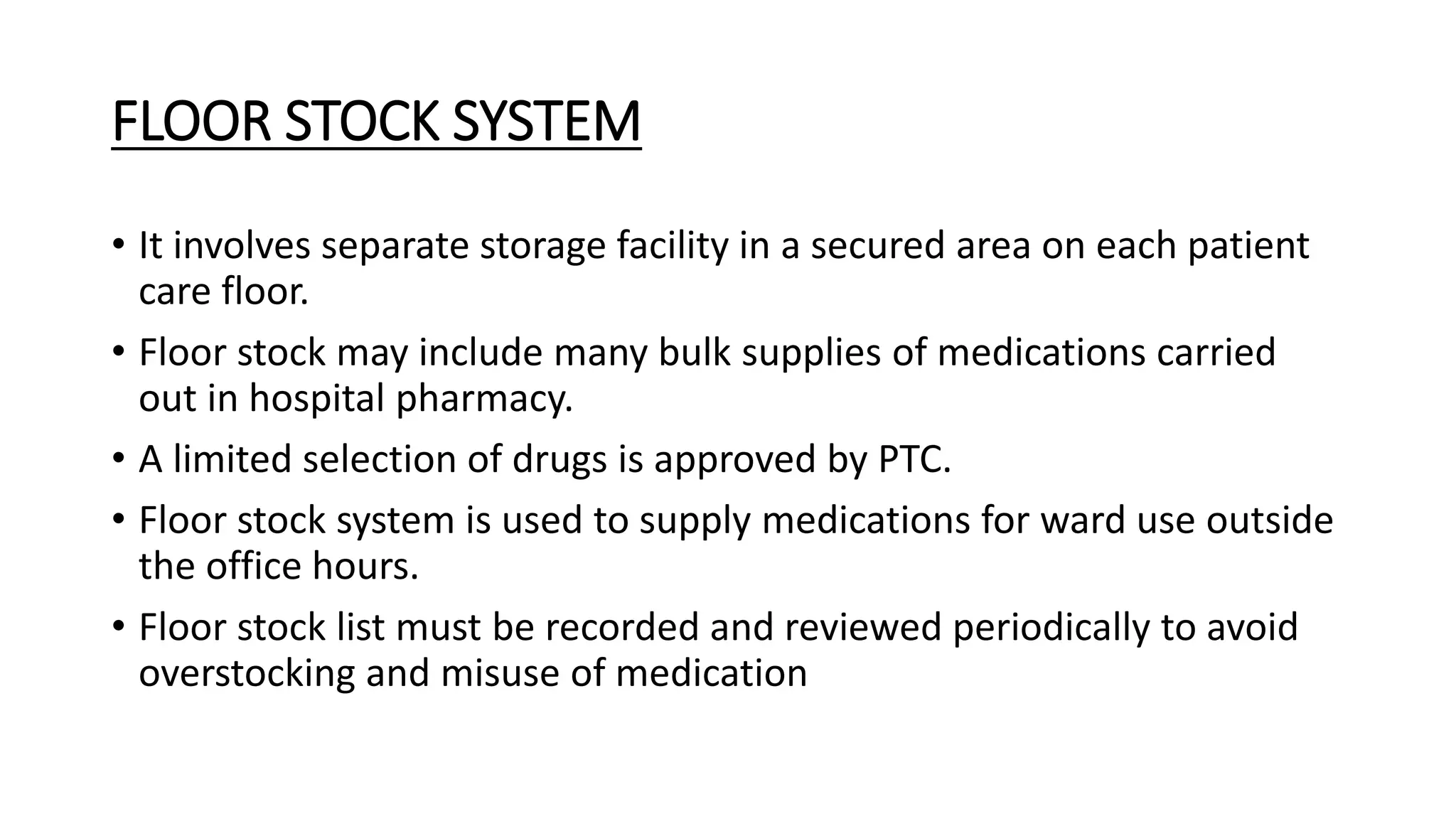 Dispensing to inpatient | PPTX