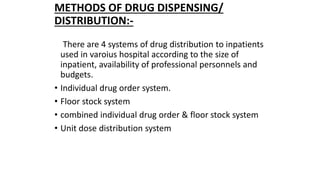 Dispensing to inpatient | PPTX