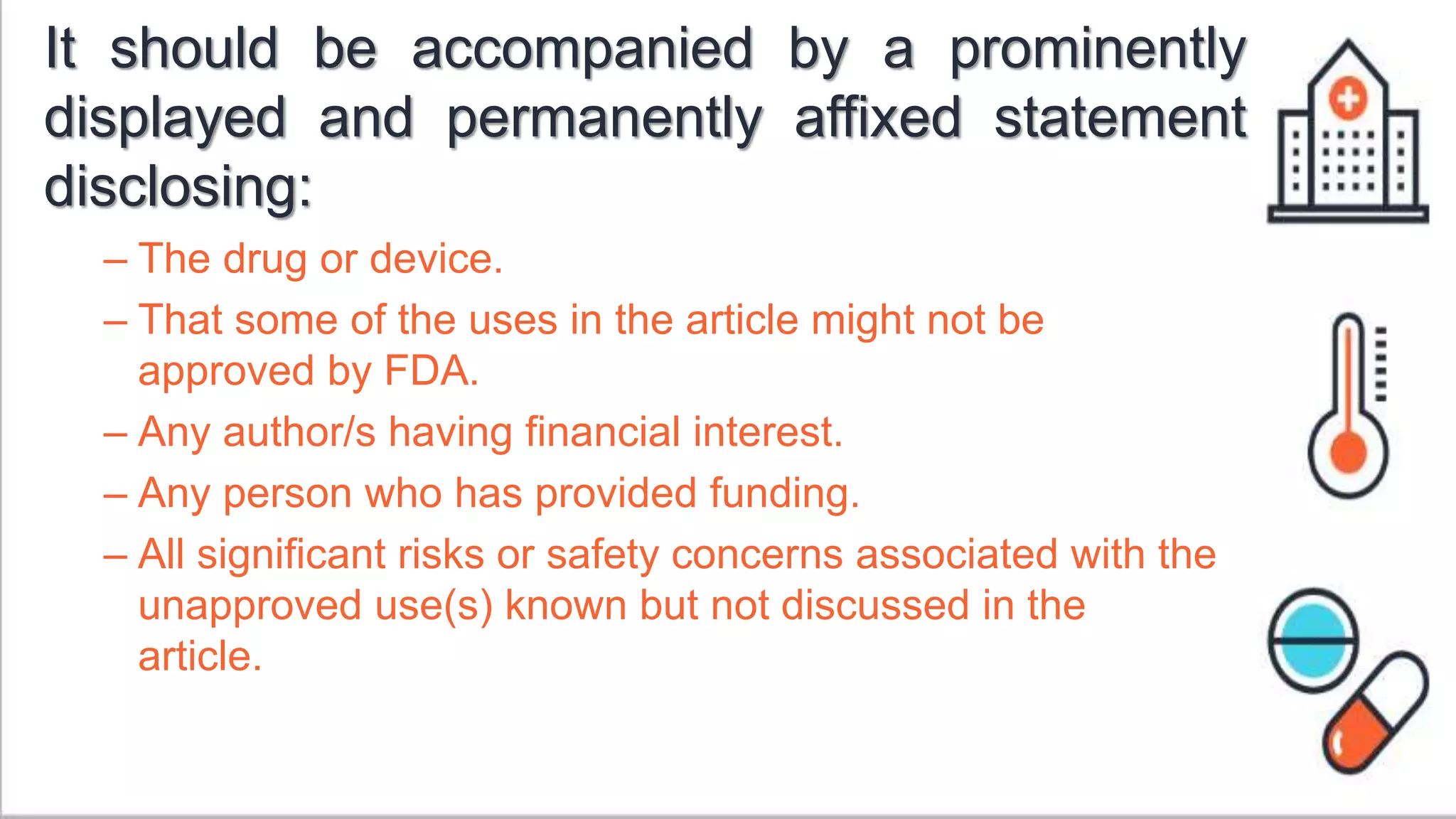 Unapproved New Uses of Drugs with Examples | PPTX