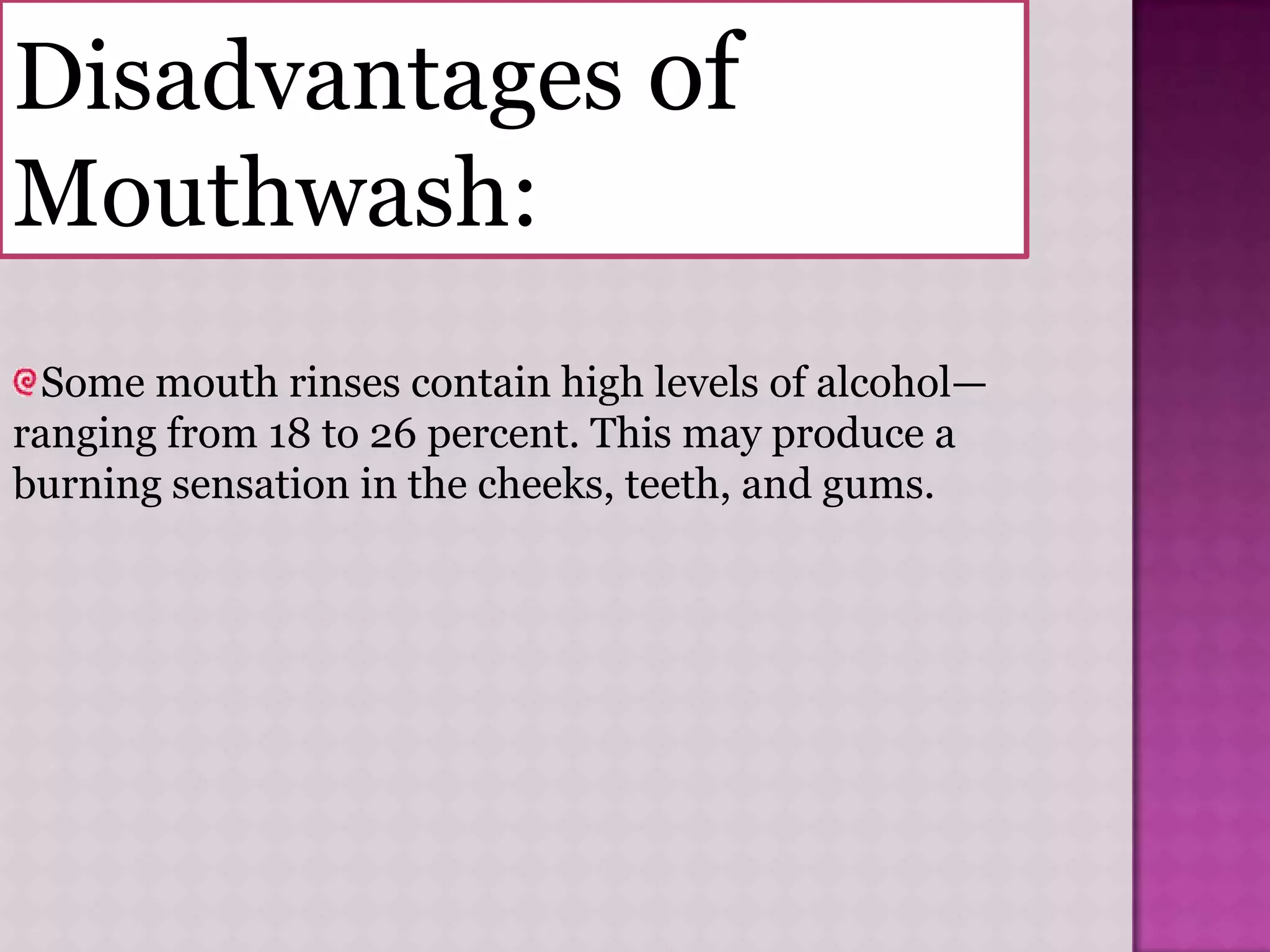 mouthwash, gargle, throat paint | PPTX