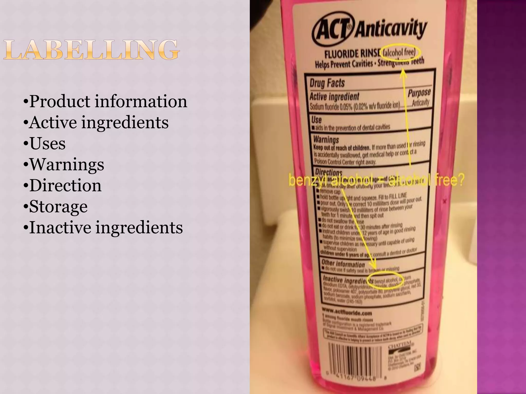 mouthwash, gargle, throat paint | PPTX