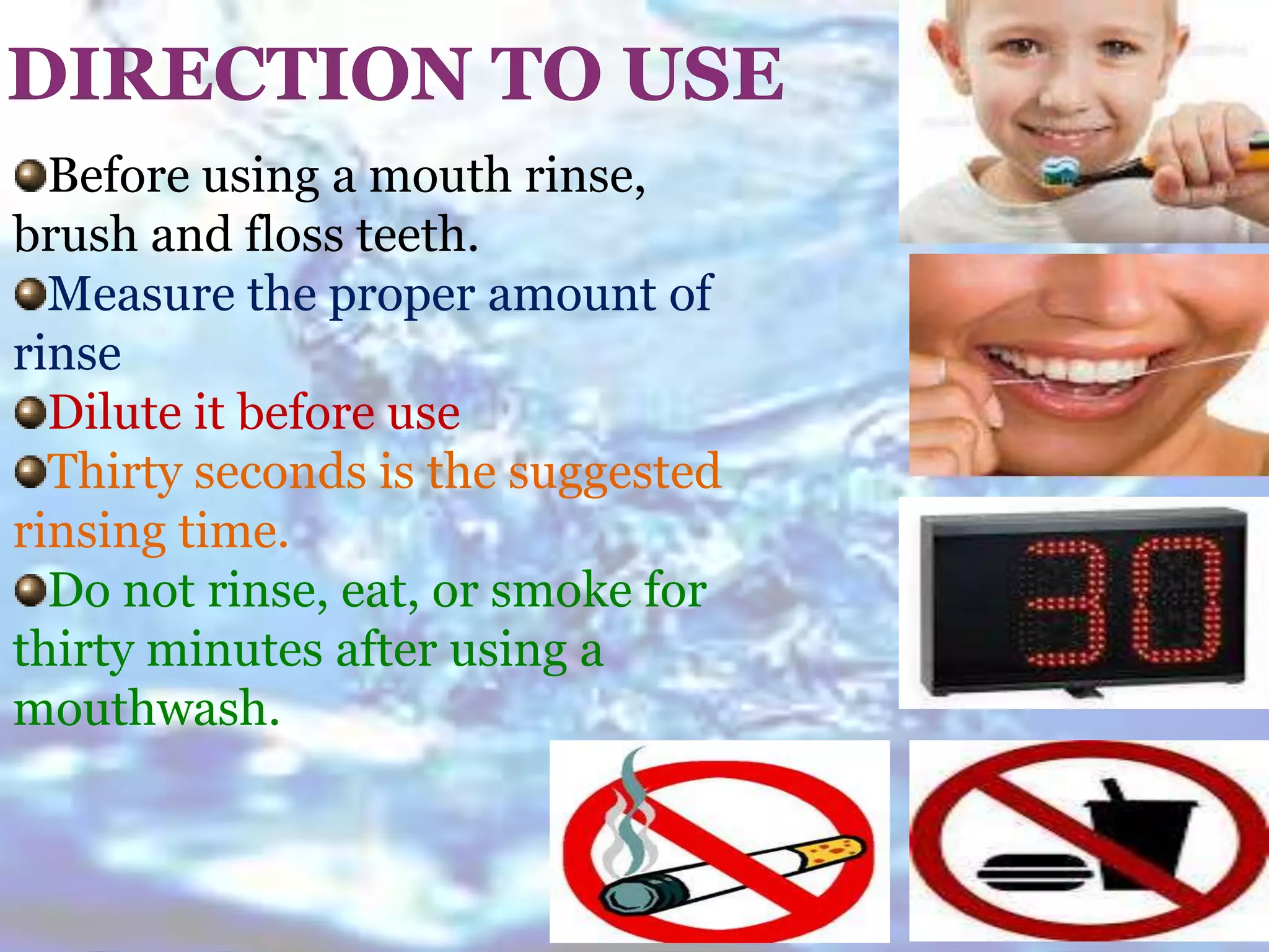 mouthwash, gargle, throat paint | PPTX