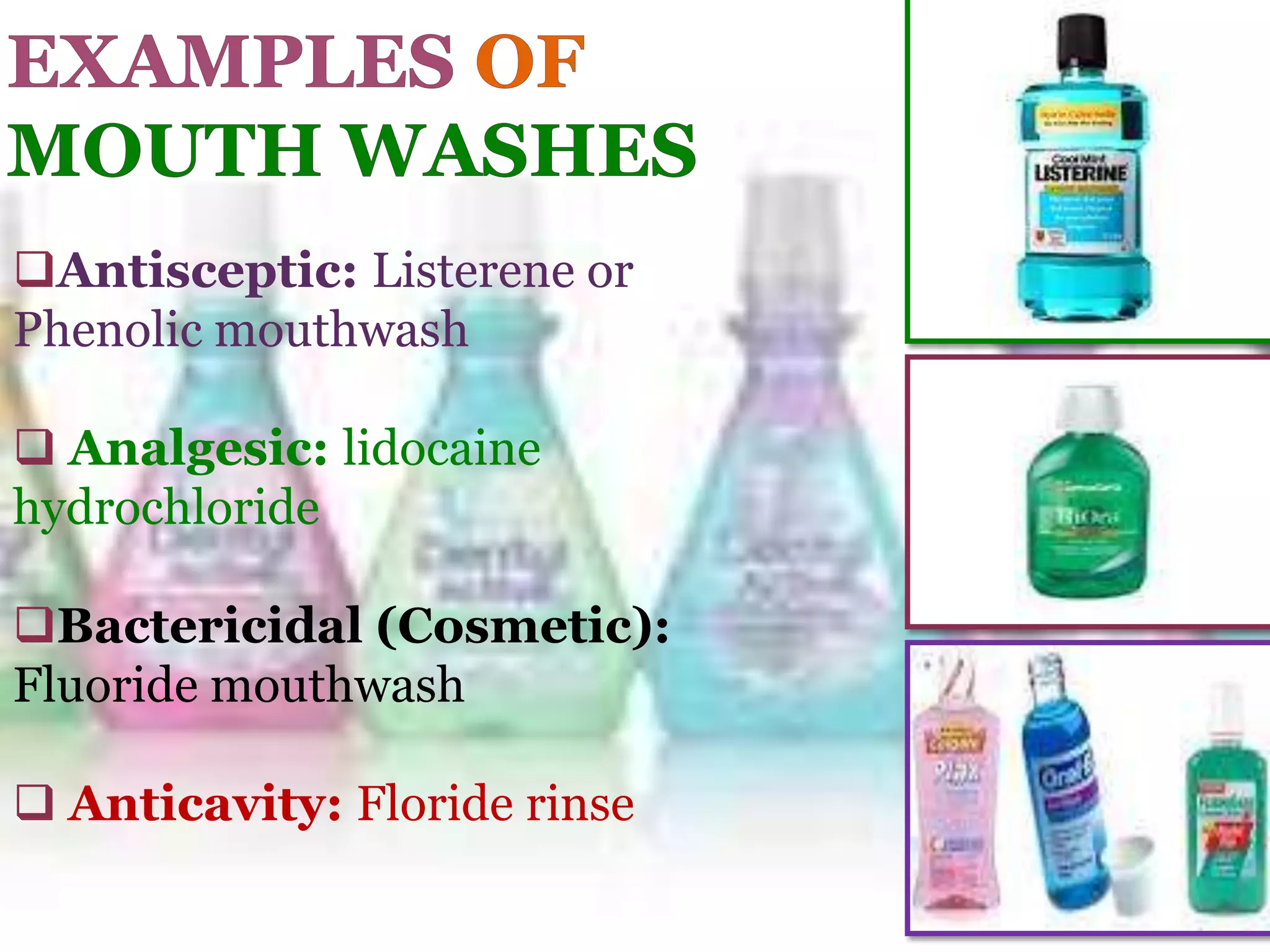 mouthwash, gargle, throat paint | PPTX